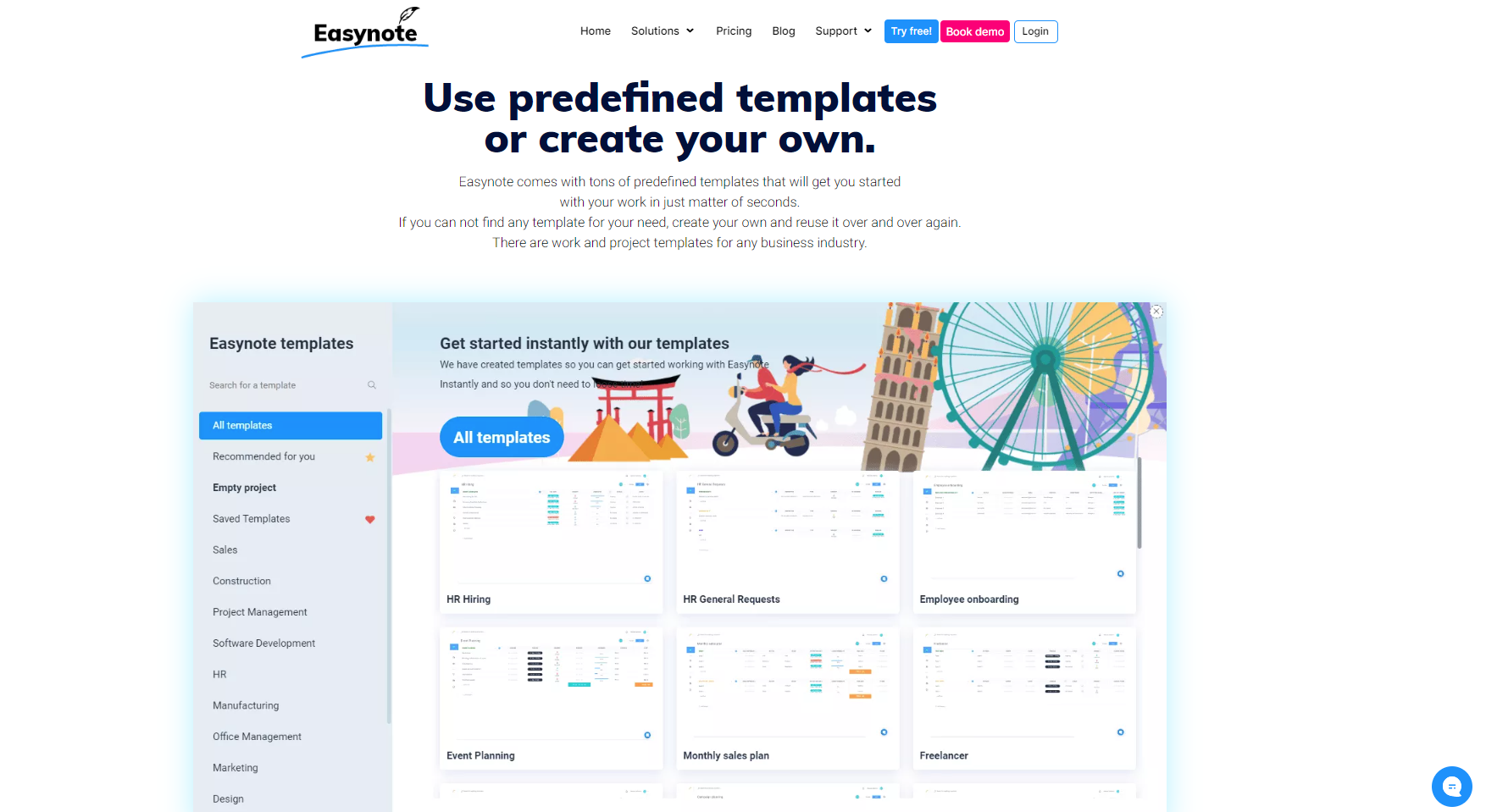 User Required Specification Simple Template - Easynote